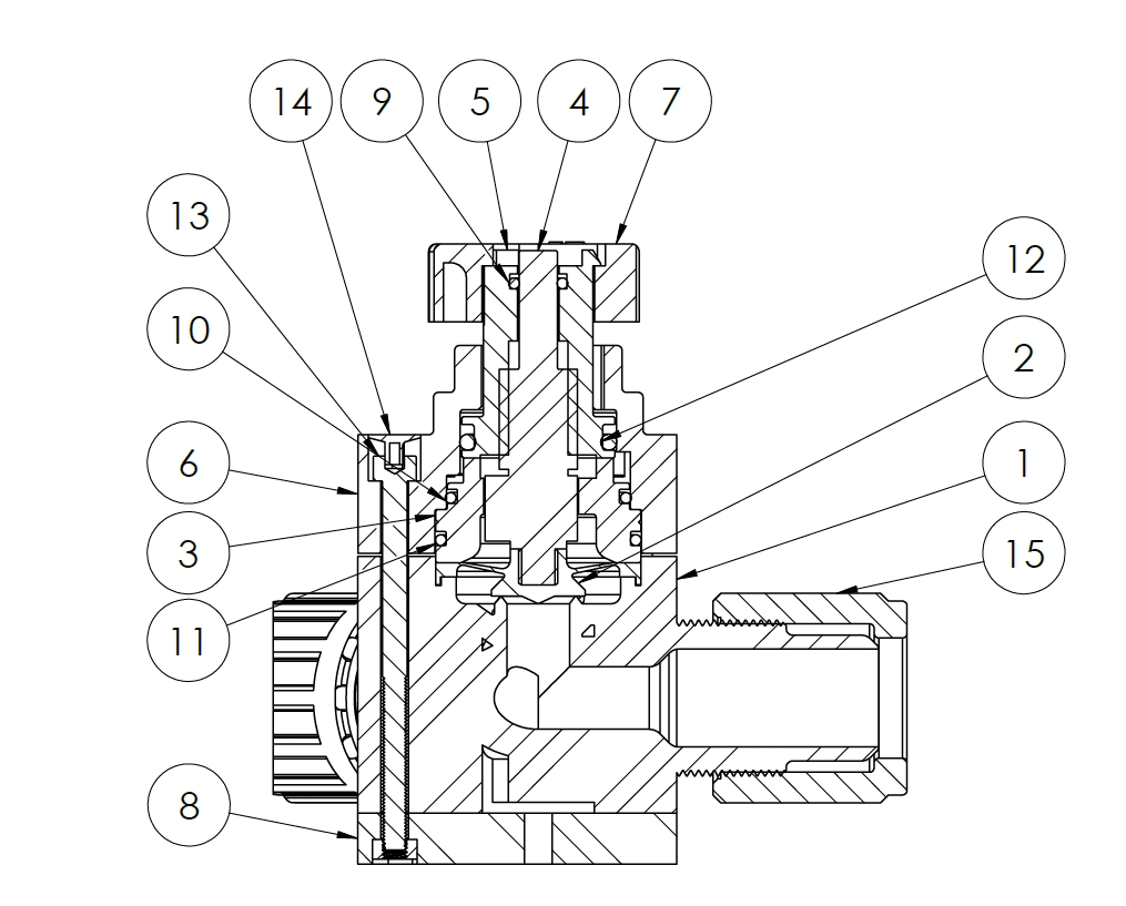 製品情報とアプリケーション - 研究開発と製造 - 手動バルブ - AUT Manual diaphragm Valves, 3/4 ...
